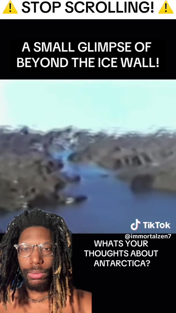 A small glimpse beyond the Ice wall in Antarctica