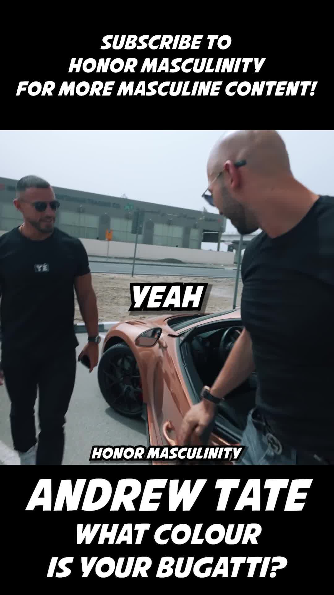 Andrew TATE - what colour is your BUGATTI?