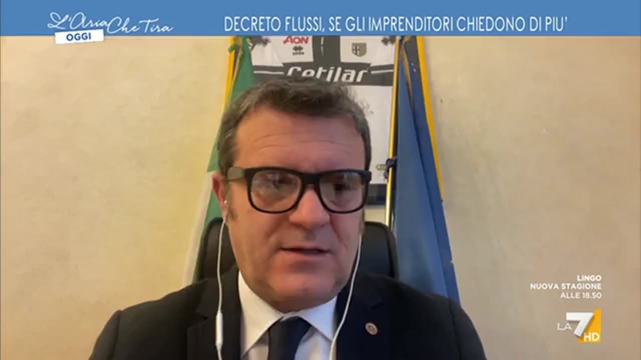 28/03/2023 - Vice presidente del Senato Gian Marco Centinaio su flussi ...