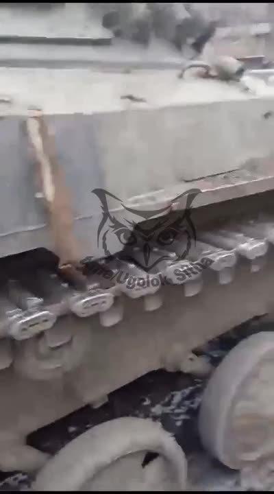 Post-battle inspection of our BMP-2, crew intact.