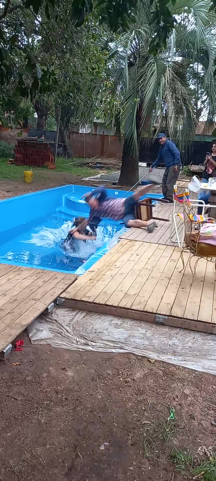 Siblings End Up in Swimming Pool