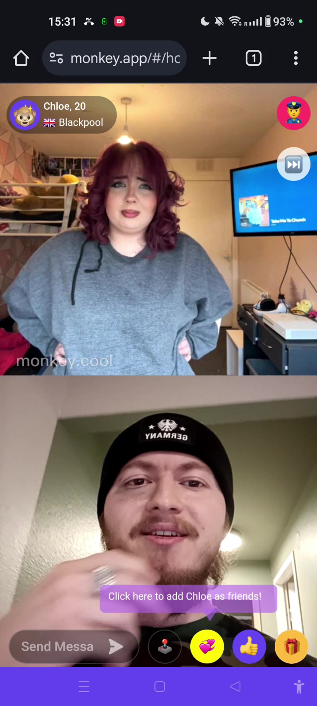 Unsure if shes Trans or not - ome.tv, monkey, omegle rizz