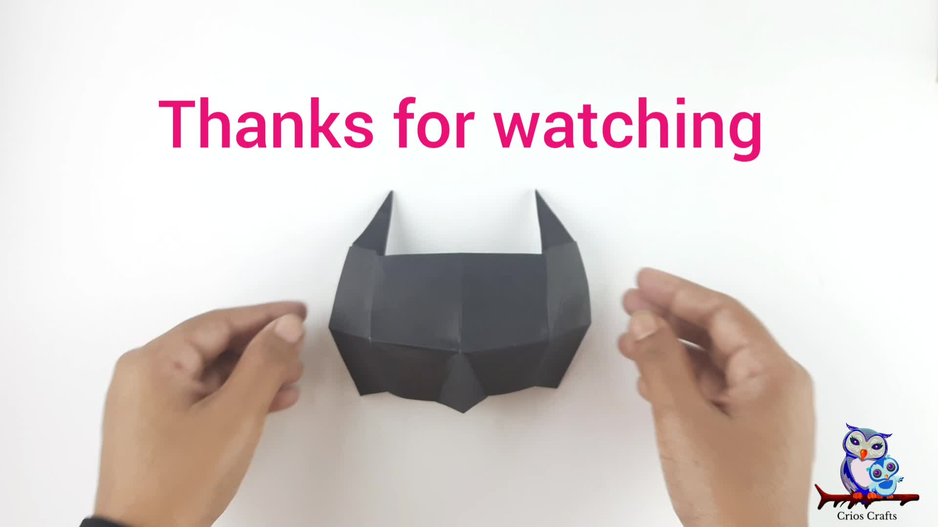 Origami Batman Mask - DIY Paper Crafts
