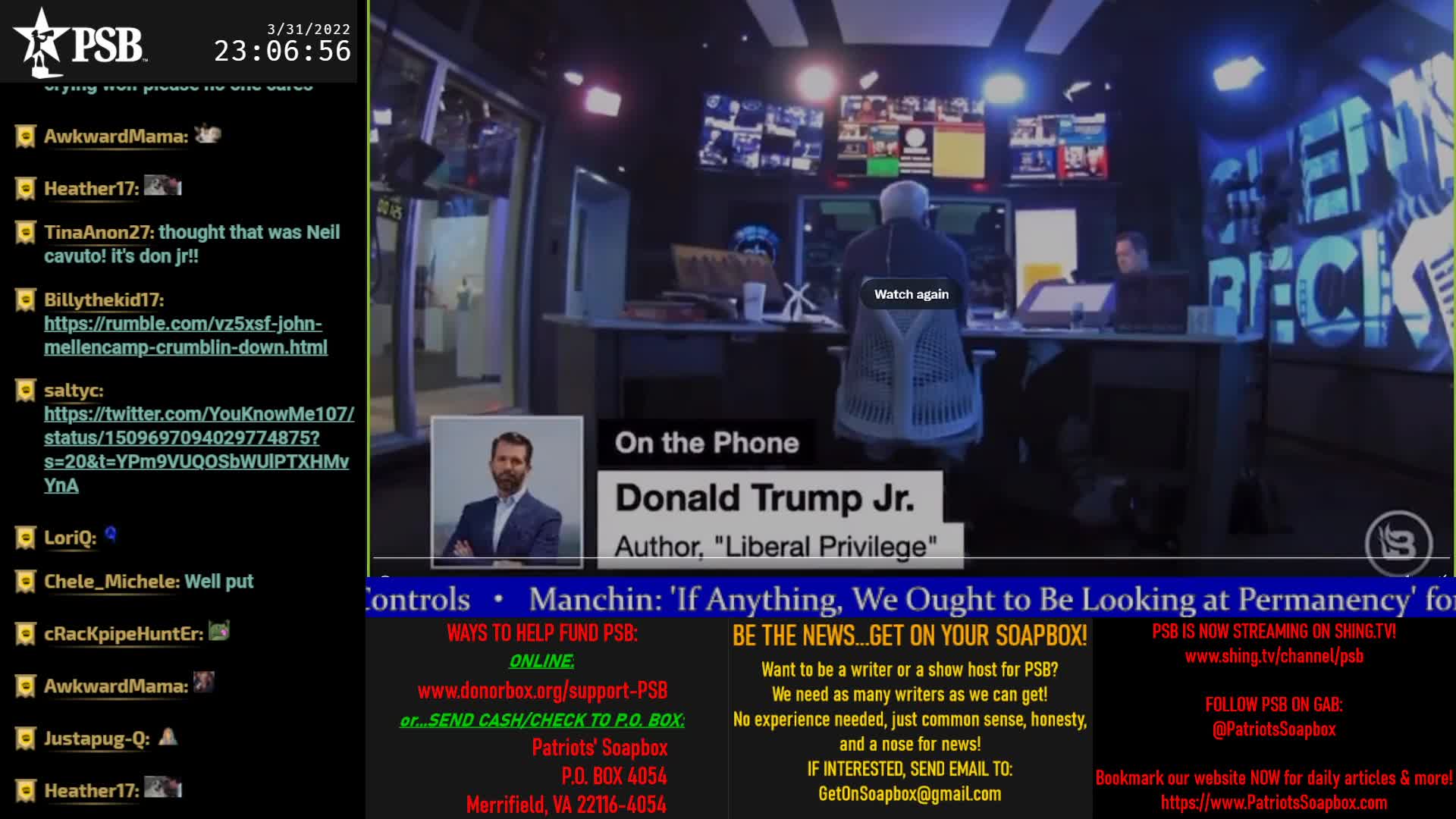 2022-03-31 22:00 EDT - The MAGA Mullet Show: with MagaSwaga
