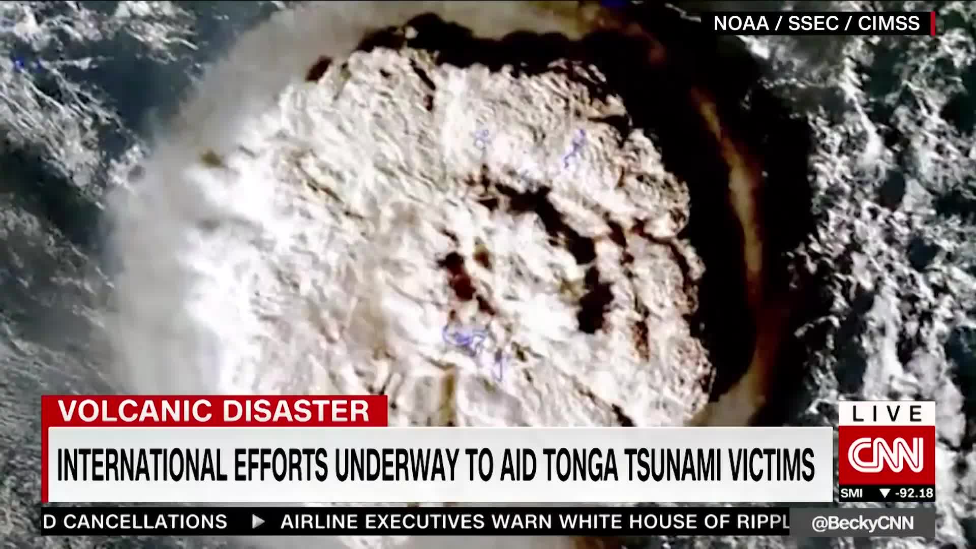 First images of volcano damage show Tonga areas covered in ash