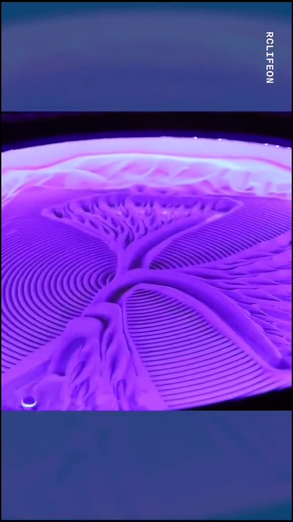 RCLife On has built a kinetic sand art table that erases the patterns ...