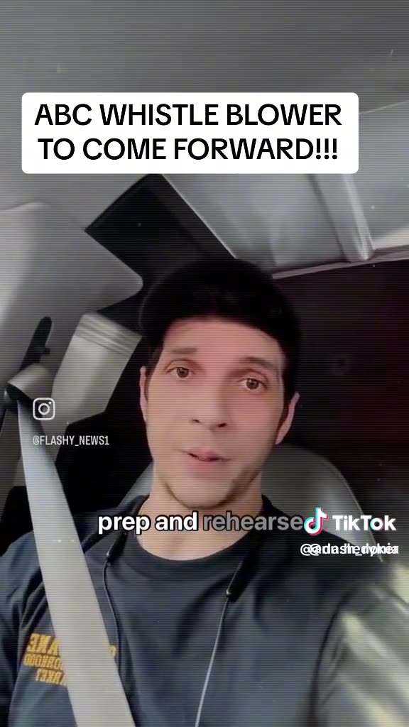 ABC WHISTLE BLOWER TO COME FORWARD!