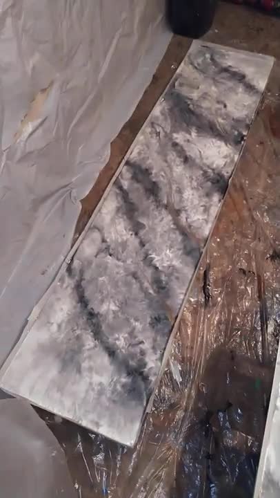 12 ft countertop and backsplash color pour- part 2