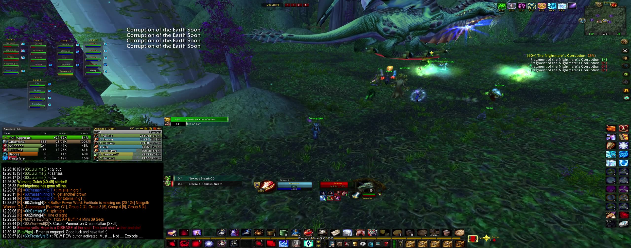 Turtle wow - PUG Dragons of nightmare - Emeriss - Mage POV - 1 December