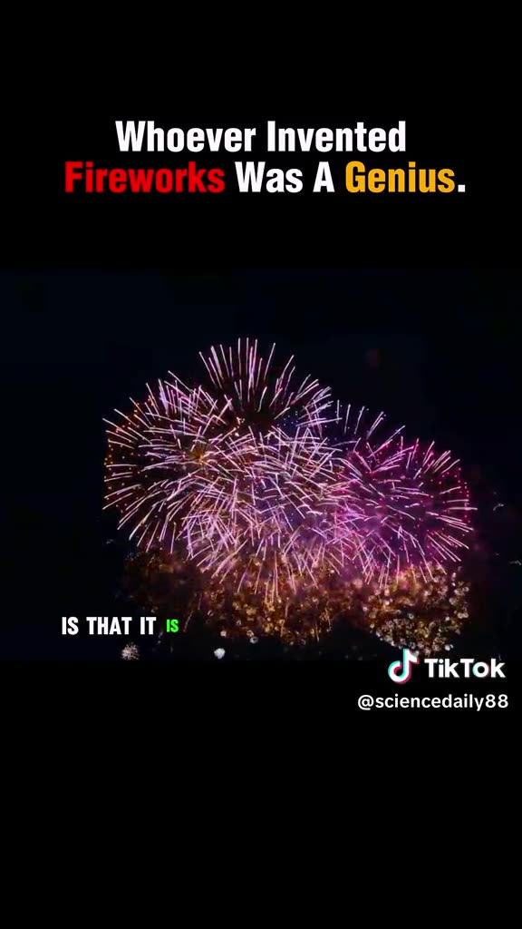 Who Ever Invented Fireworks Was A Genius