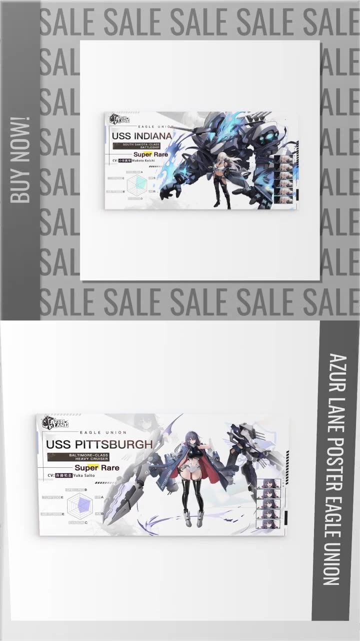 Azur Lane Eagle Union Posters