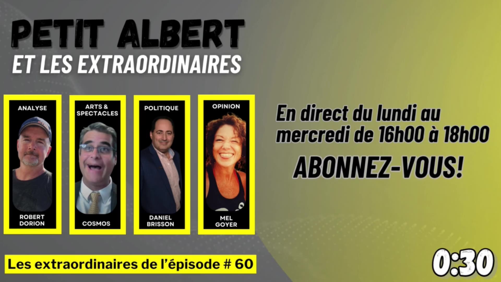 Petit Albert et les extraordinaires Épisode #60 - Avec Robert Dorion et ...