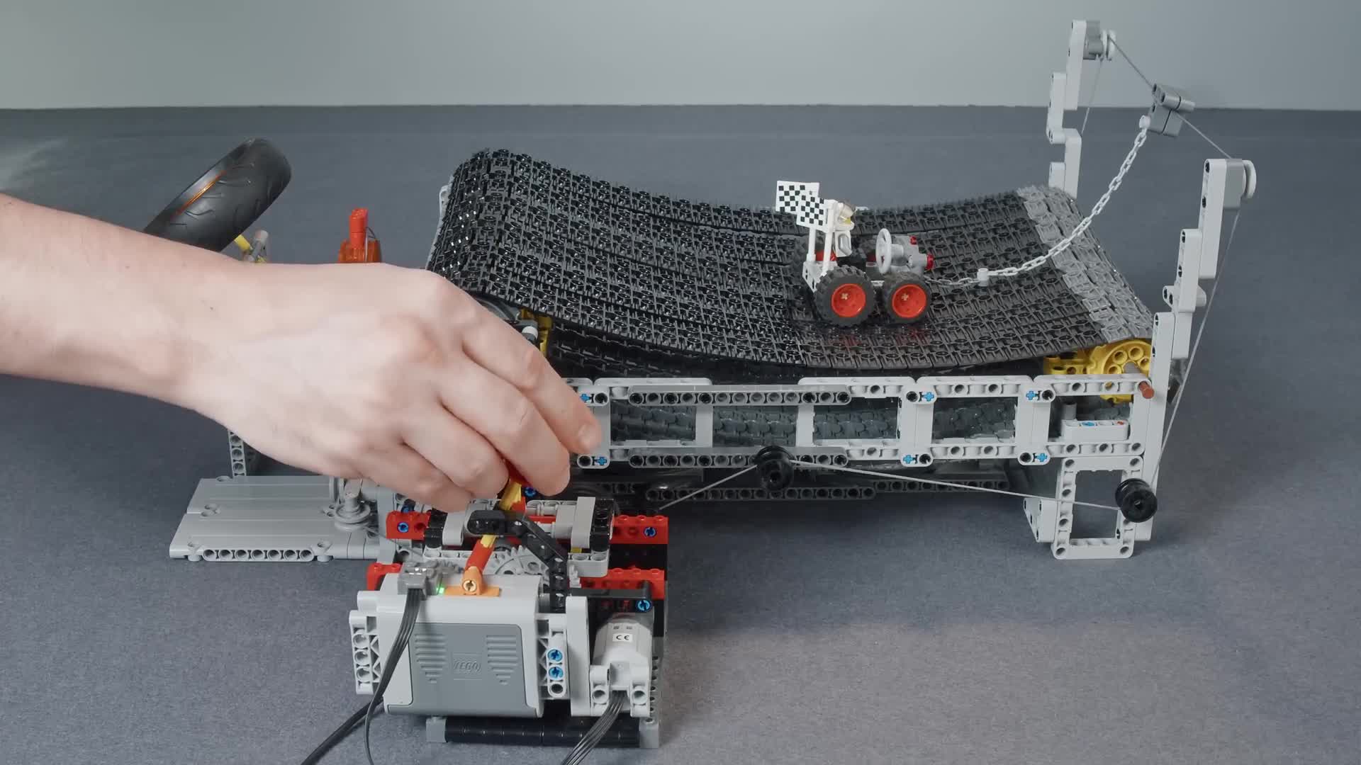 Making Interactive Race Car Simulator - Lego Technic #lego
