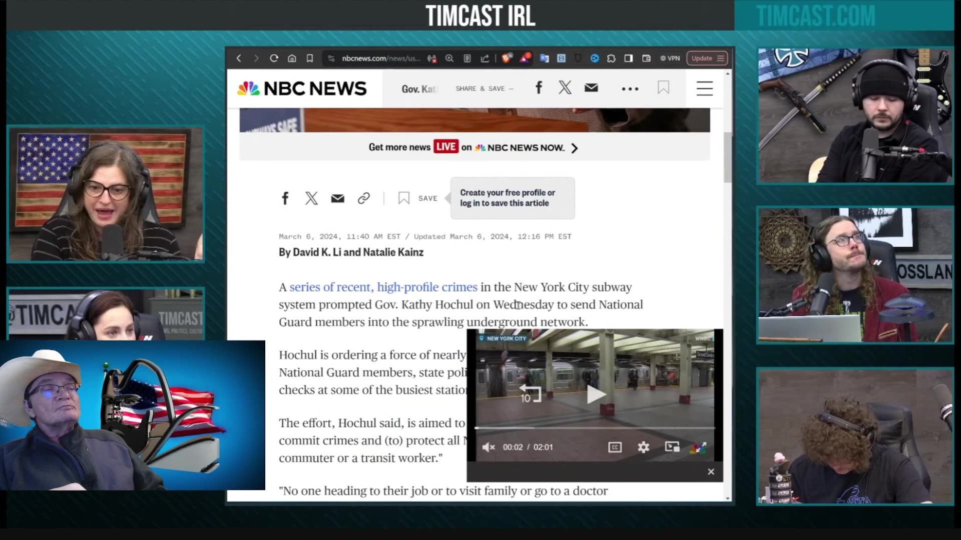 Ep. 1056 It's Time For Wednesday's "All Hat, No Cattle Timcast IRL ...