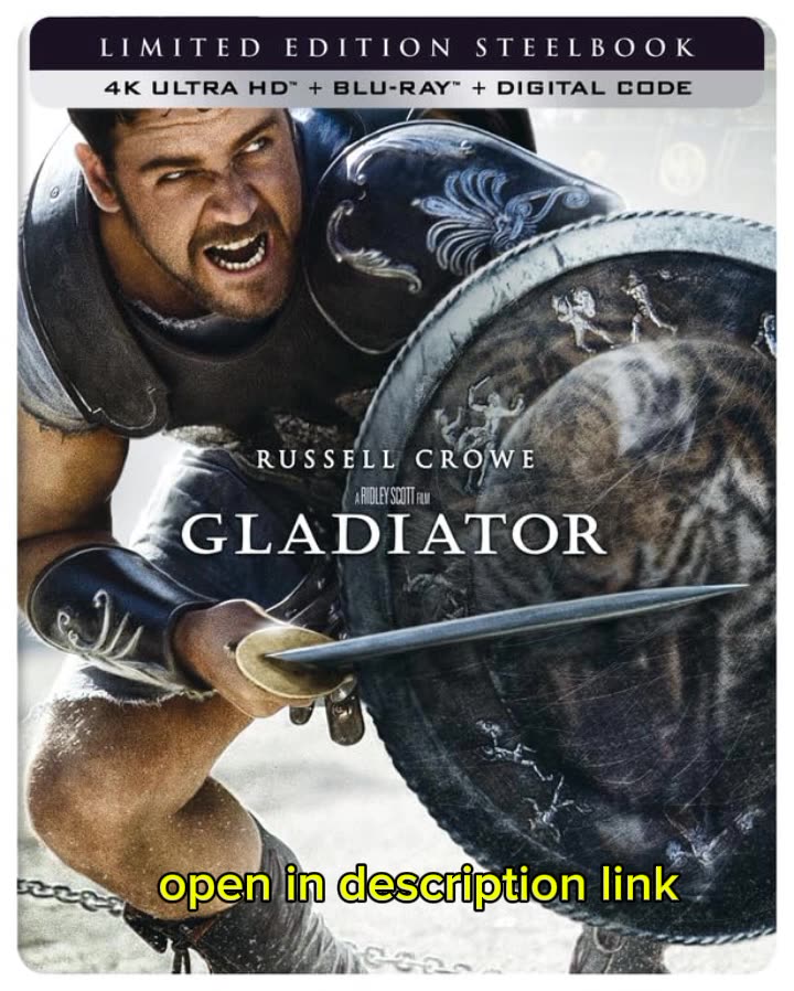 Gladiator [4K UHD STEELBOOK + Blu-Ray + Digital Copy]