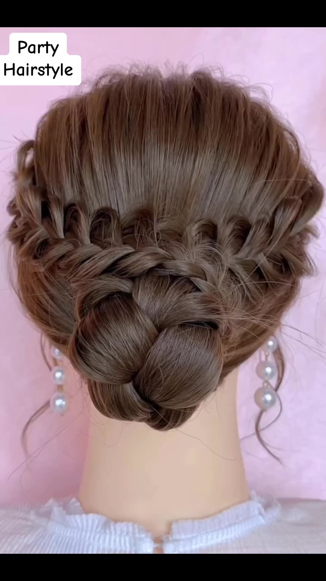 Party Hairstyle for Medium Length Hair | Party Hairstyle | Bun Hairstyle