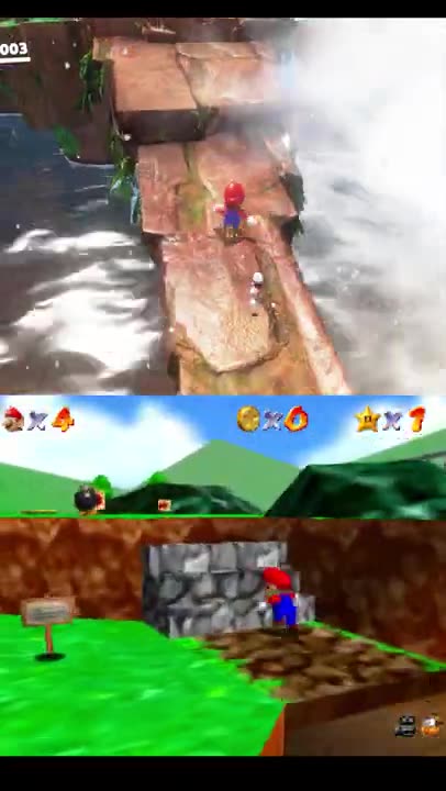 Super Mario 64 vs super Mario odyssey