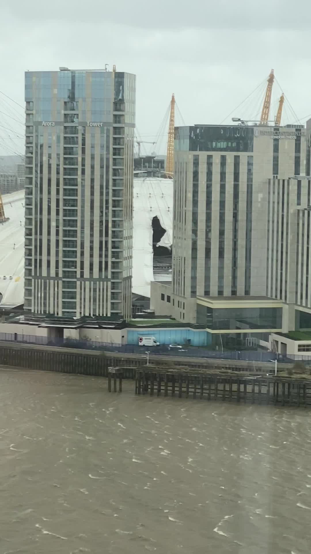 O2 Arena Ripped Apart by Storm Eunice