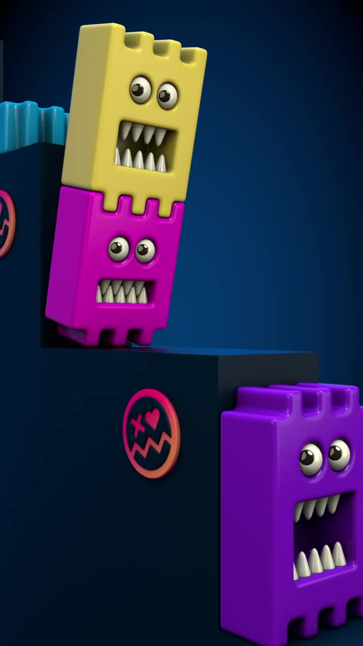 The Block Monster 2 😂🤣 | kids fun and entertainment games