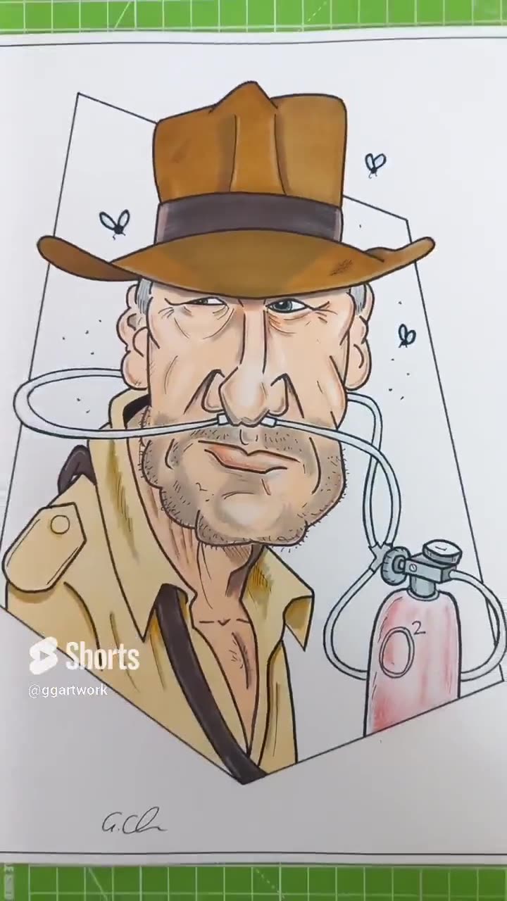 Indiana Jones 5 Preview Cartoon SPOOF Drawing