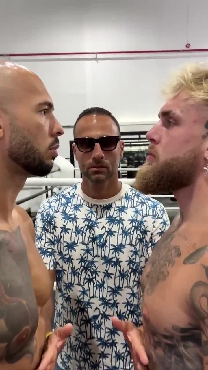 Jake Paul faces off against Andrew Tate
