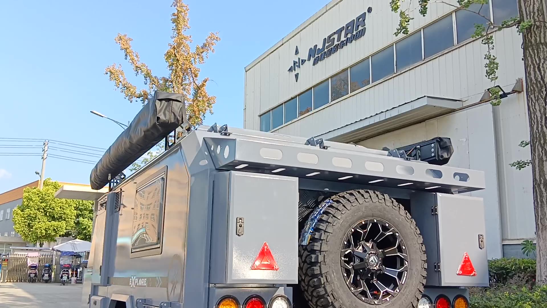 njstar rv two side tents 360 degree off road pop up camper trailer ...