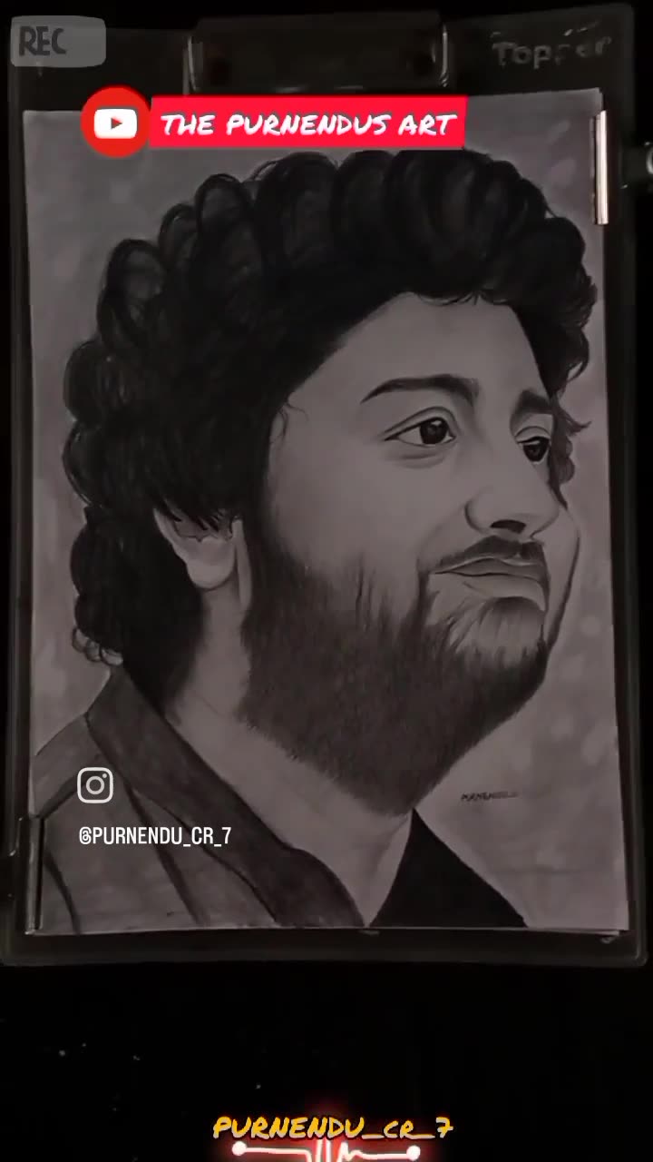 Pencil Sketch of Indian Singer Arijit Singh | Easy Pencil Sketch drawing