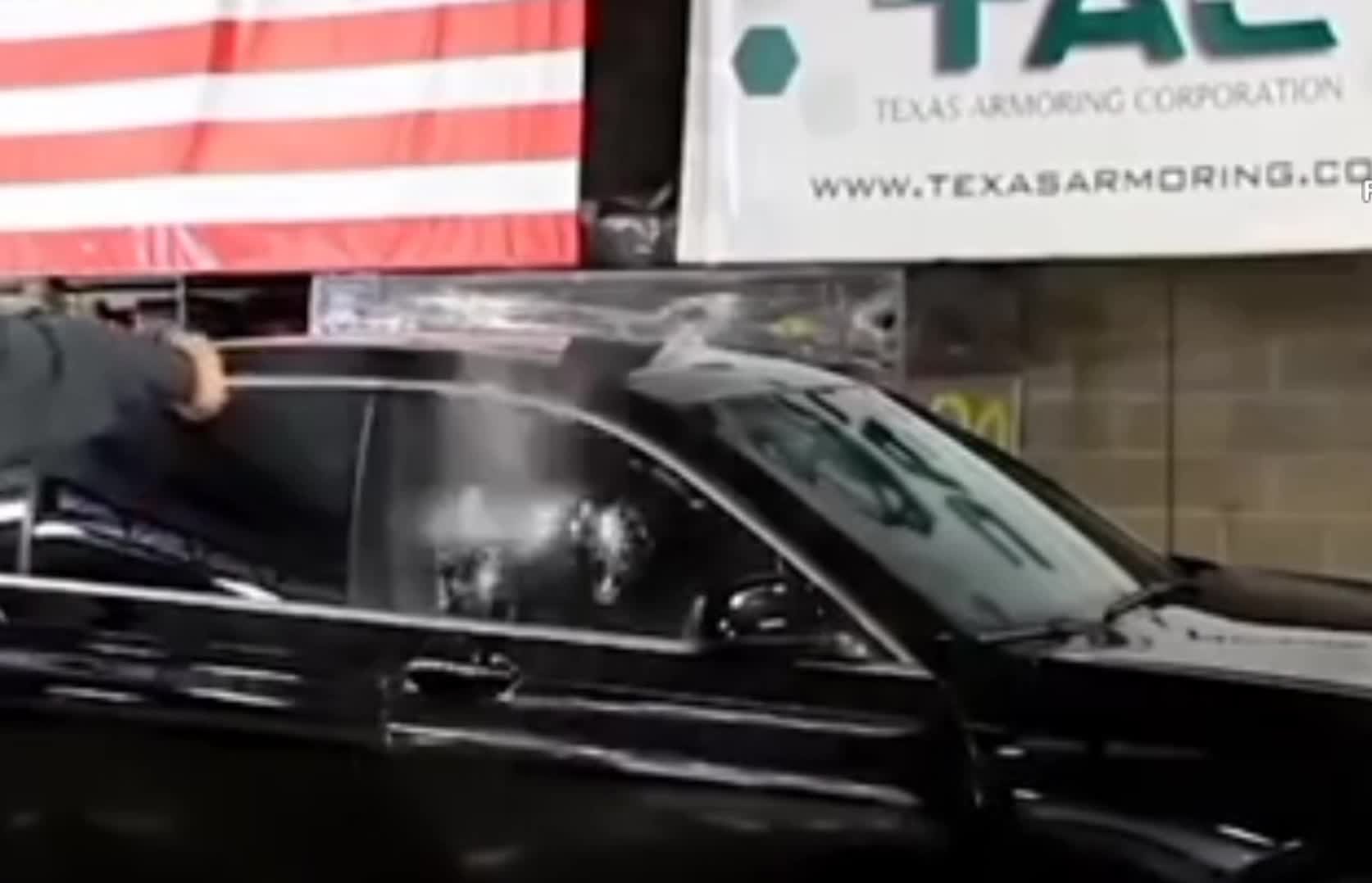 Bulletproof glass test