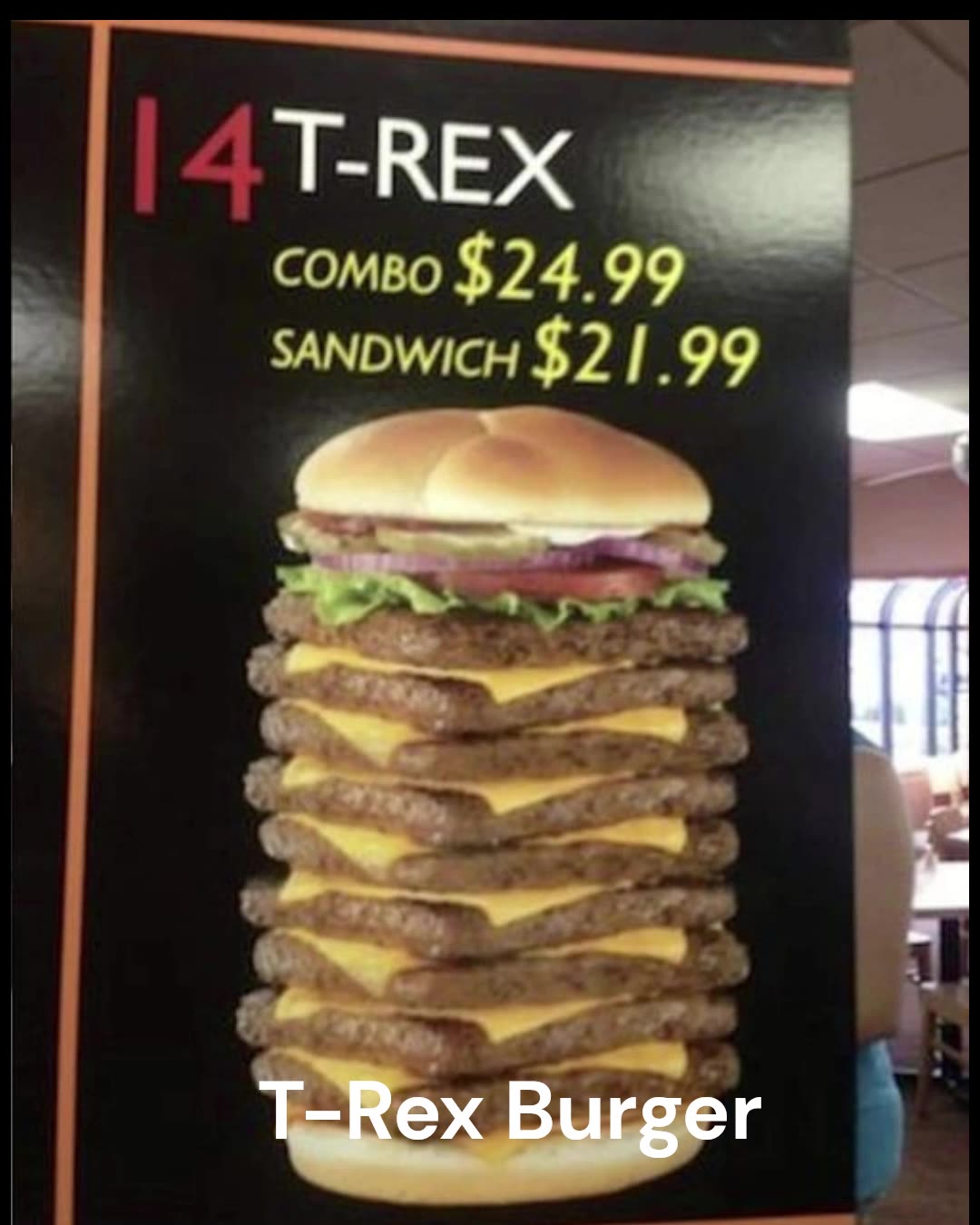T-Rex Burger #dinosaur #jurassicworld #funnydinosaurs