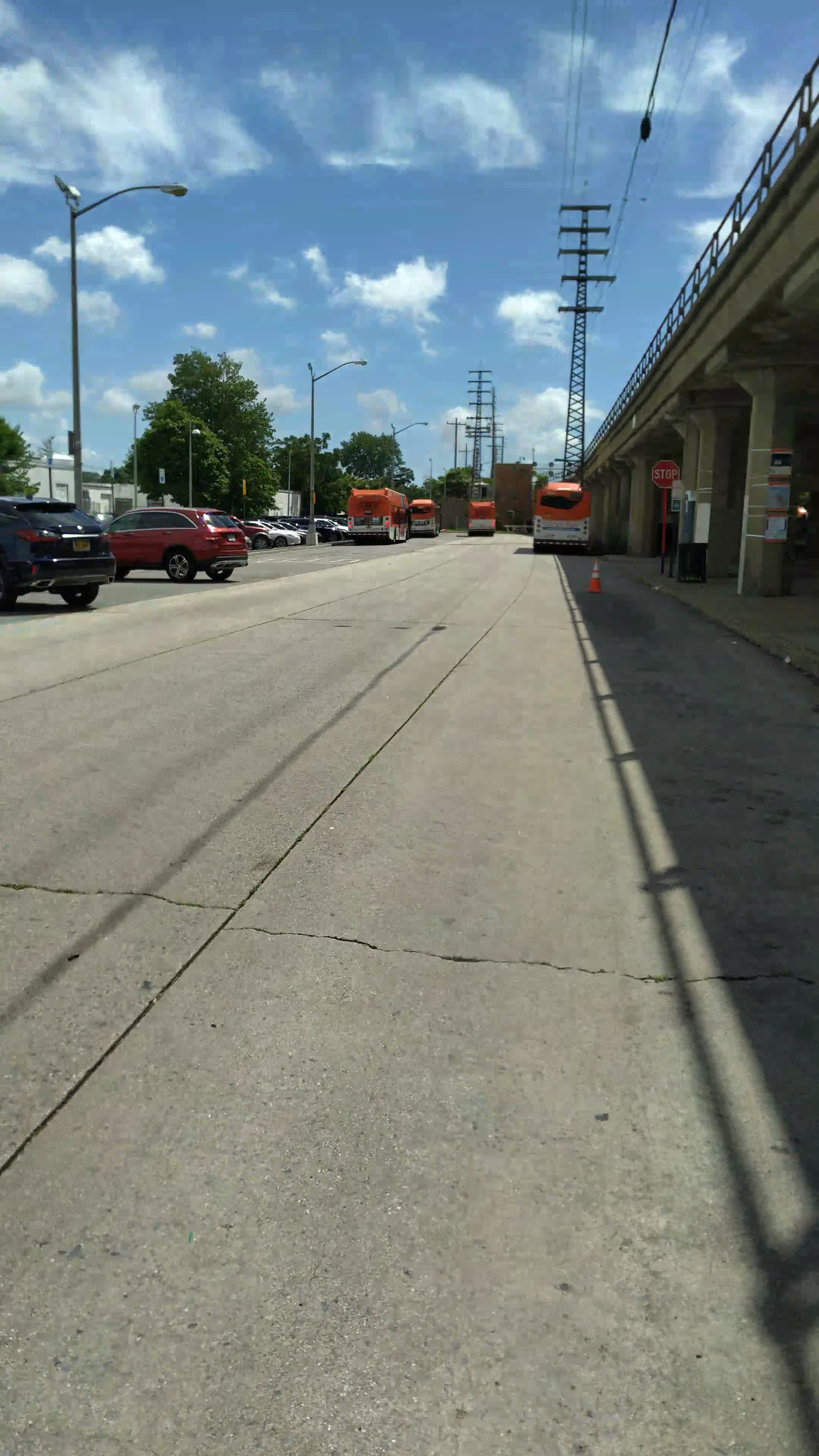 Nice bus/Transdev buses at the Freeport bus/train station on long ...