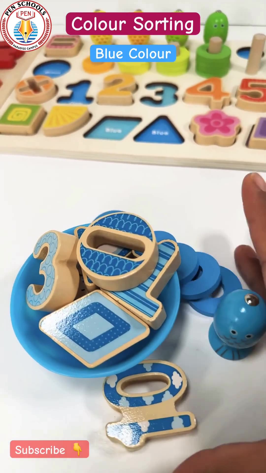 Colour Sorting - Blue Colour - Educational Activities for kids