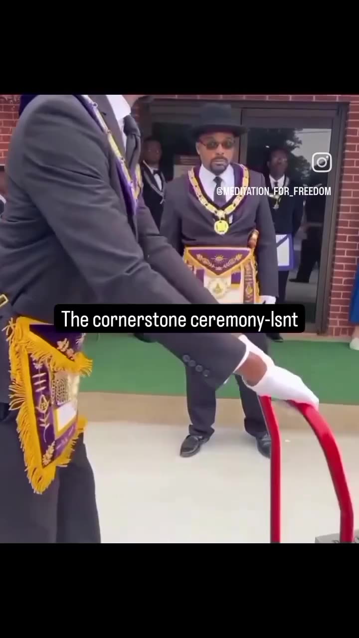 Cornerstone ceremony! It's Not A Mans World - It's A "MASONS WORLD"