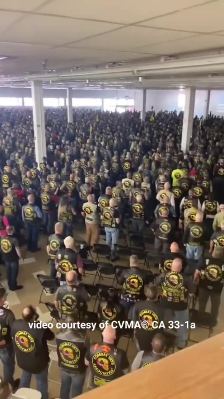 Combat Vets Motorcycle Club. Stand down and Stand By... Trumps army grows!