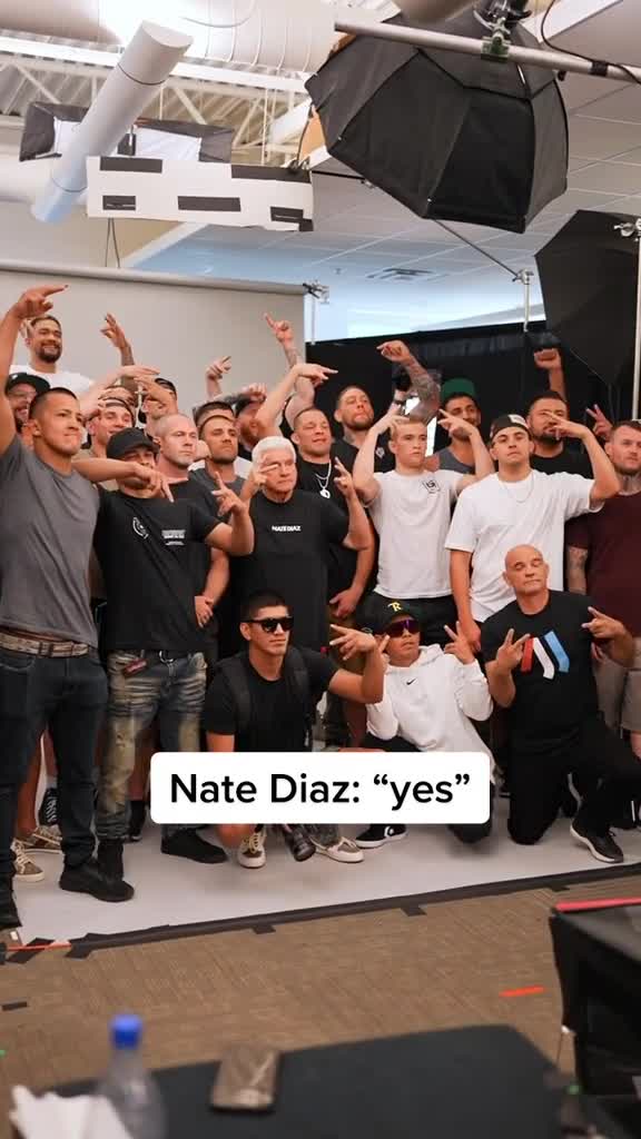 The Nate Diaz Army has arrived… can you tell? 😅 #ufc #natediaz