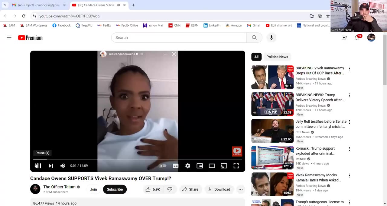 NINOS CORNER ~CANDACE OWENS SELLS OUT?!