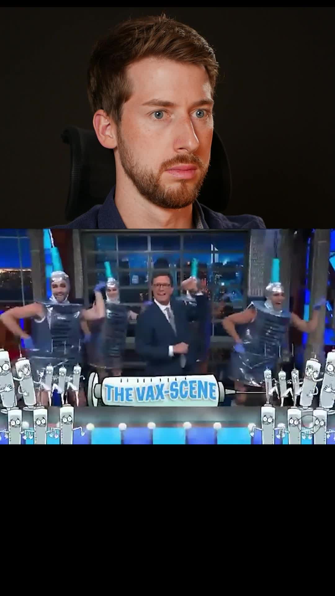 Stephen Colbert Vaccine dance (deleted video)