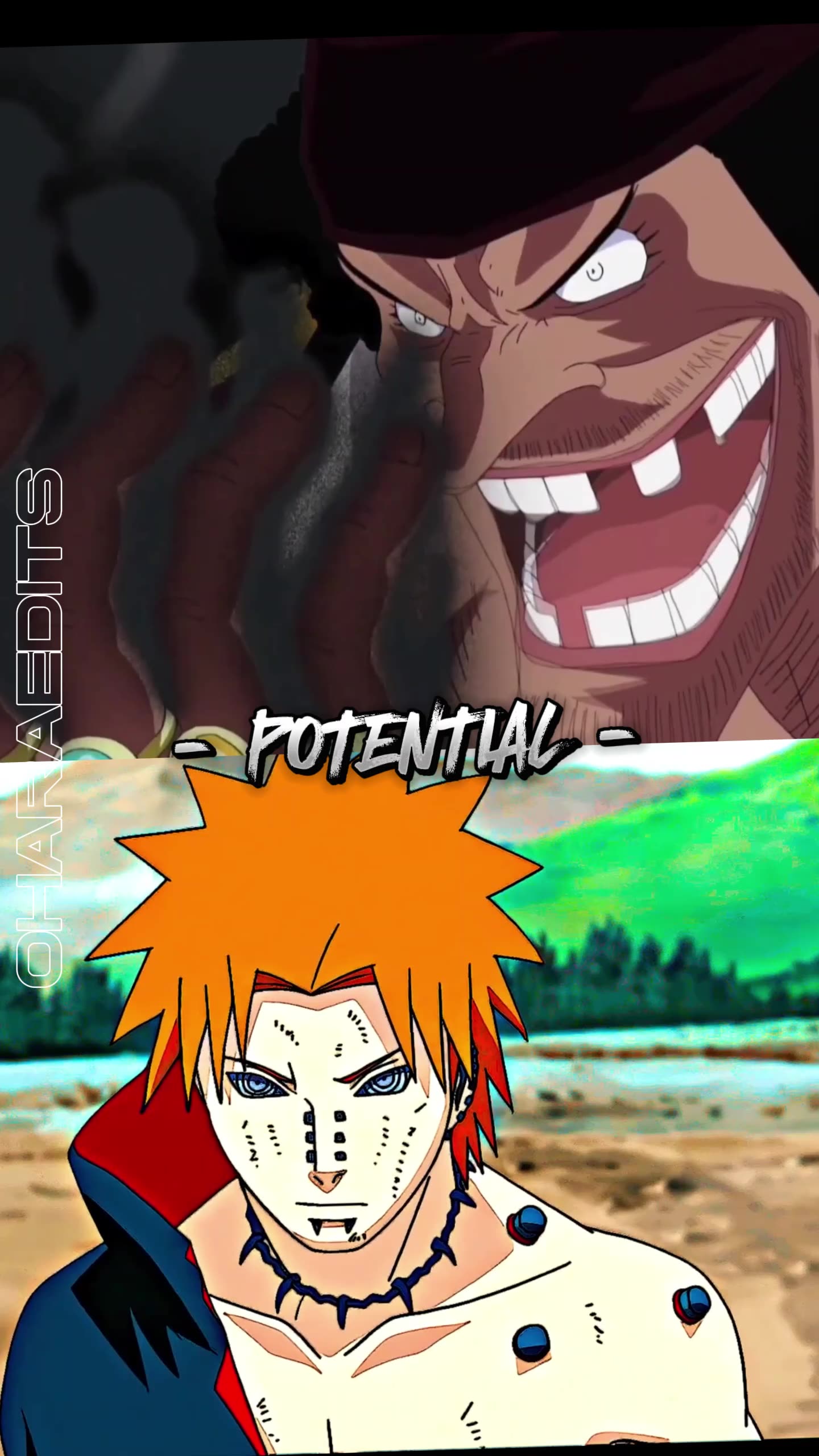 One Piece vs Naruto Blackbeard vs Pain