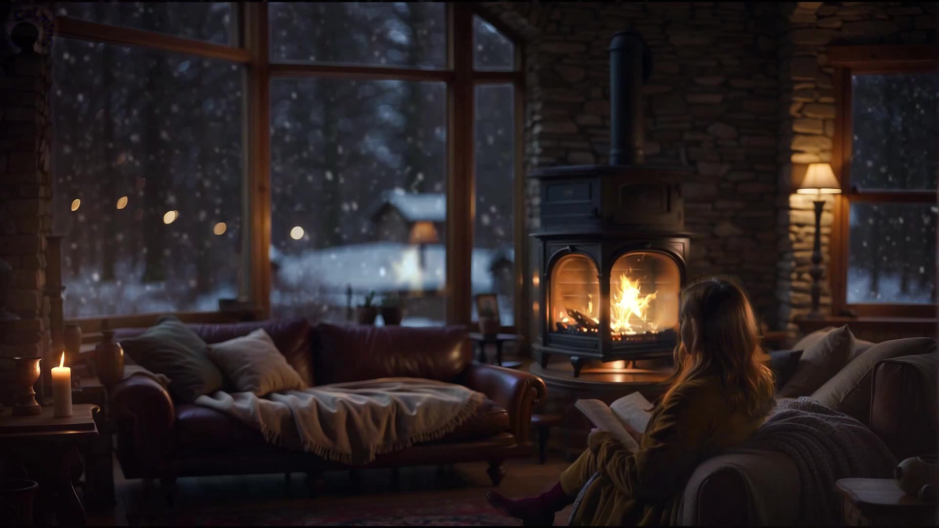 Cozy Up: Creating the Perfect Reading Nook with Crackling Fireplace ...