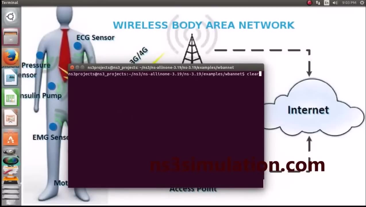 Wireless Body area Network (WBAN) Projects using Ns3 simulation