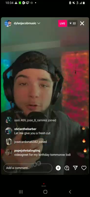Dylan jacob Instagram live 6/24/23