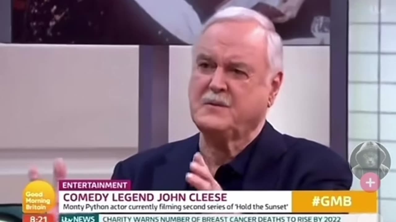 JOHN CLEESE COMEDY LEGEND TALKS ABOUT BRITISH MEDIA