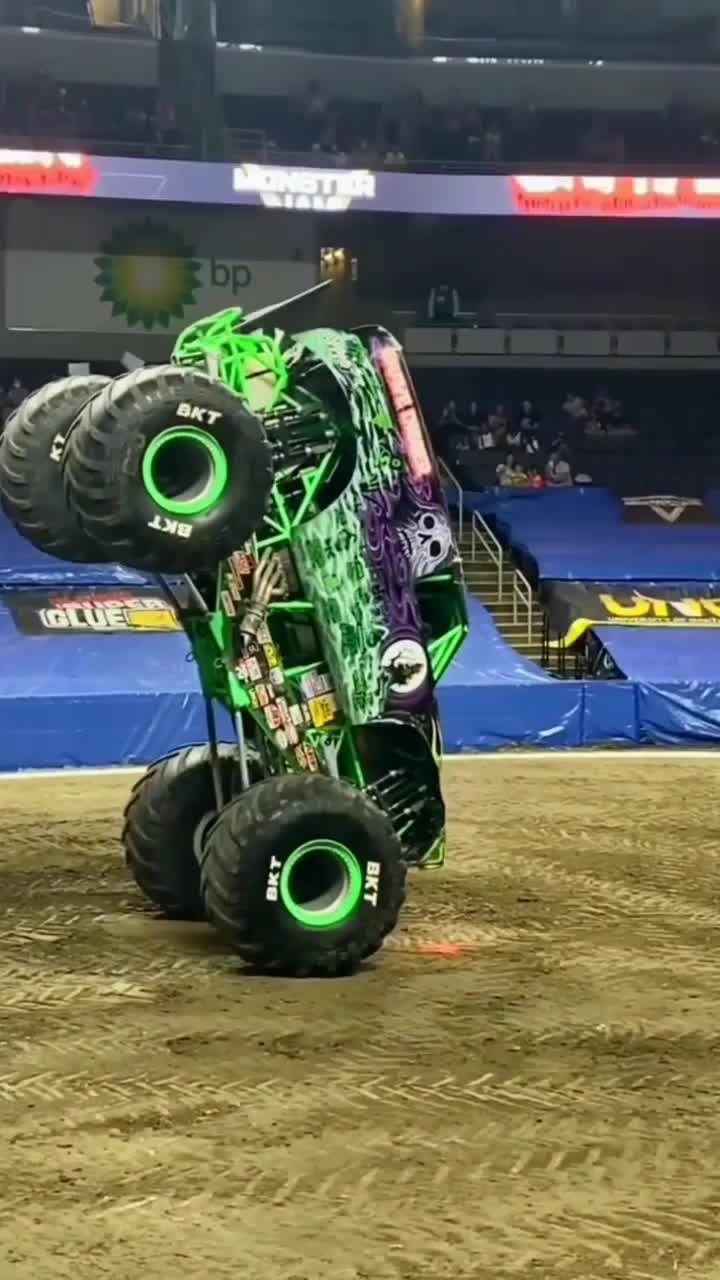 Monster truck Doing Handstand