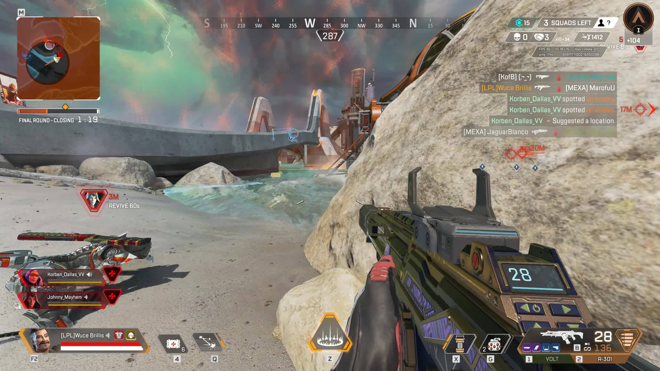 Apex Legends 11.9.21 Ranked Win