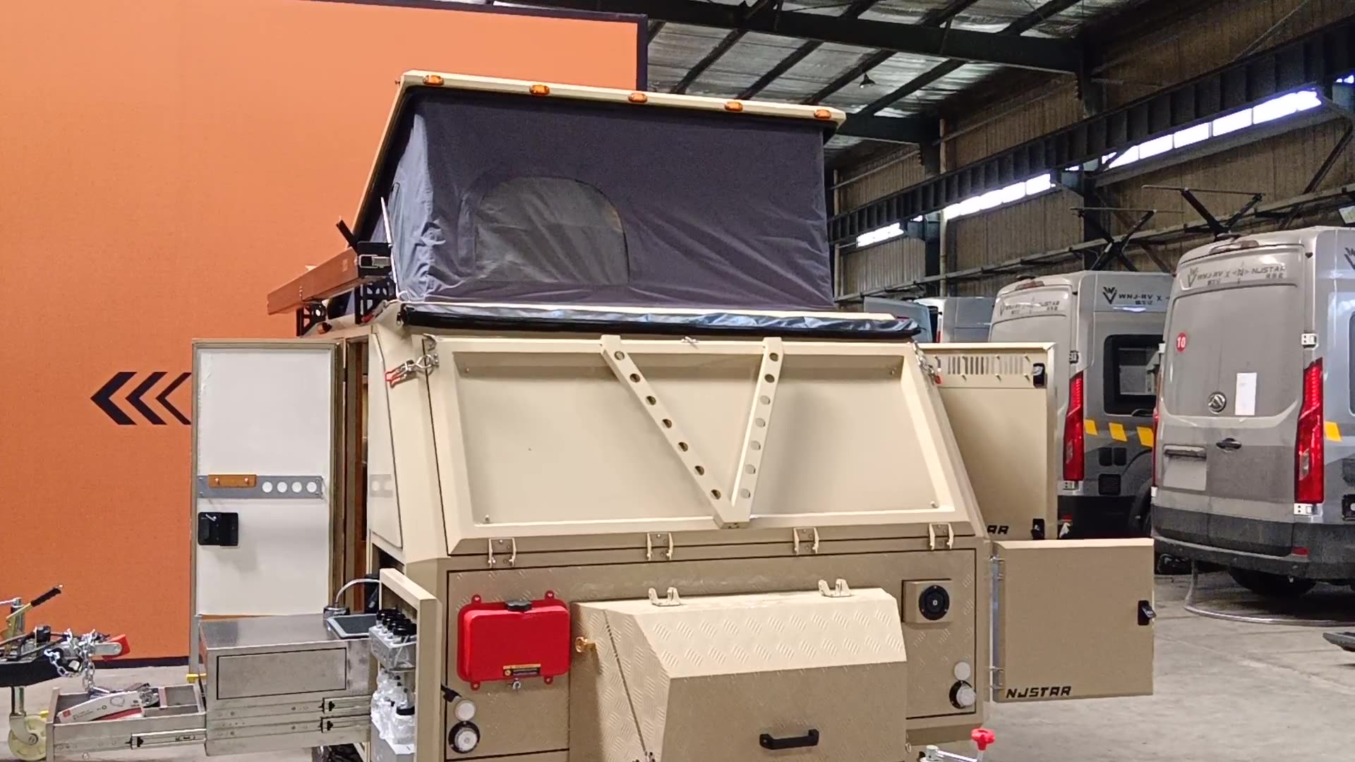 Quick view njstar rv all road camper travel trailer with double slide ...