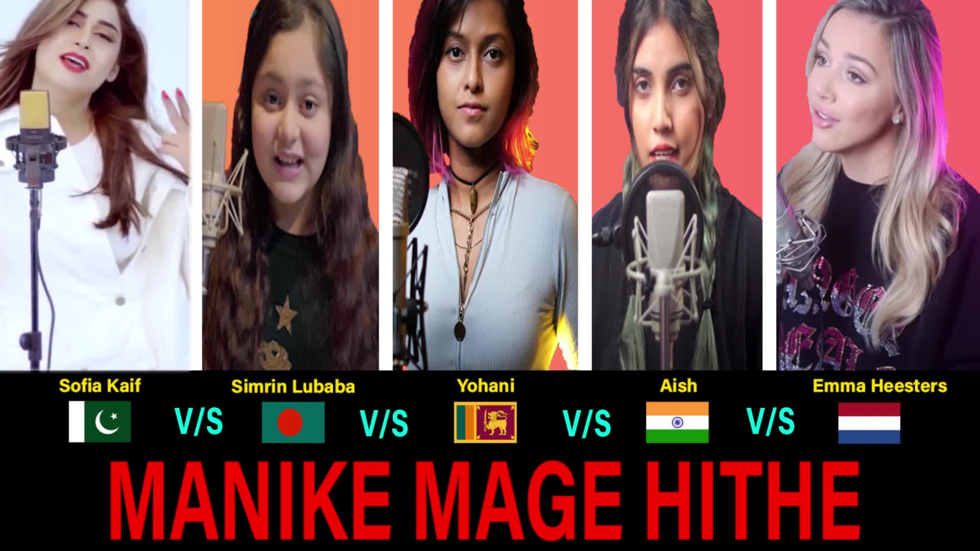 Manike Mage Hithe 8|BattleBy- Sofia Kaif, Simrin Lubaba, Yohani, Aish ...