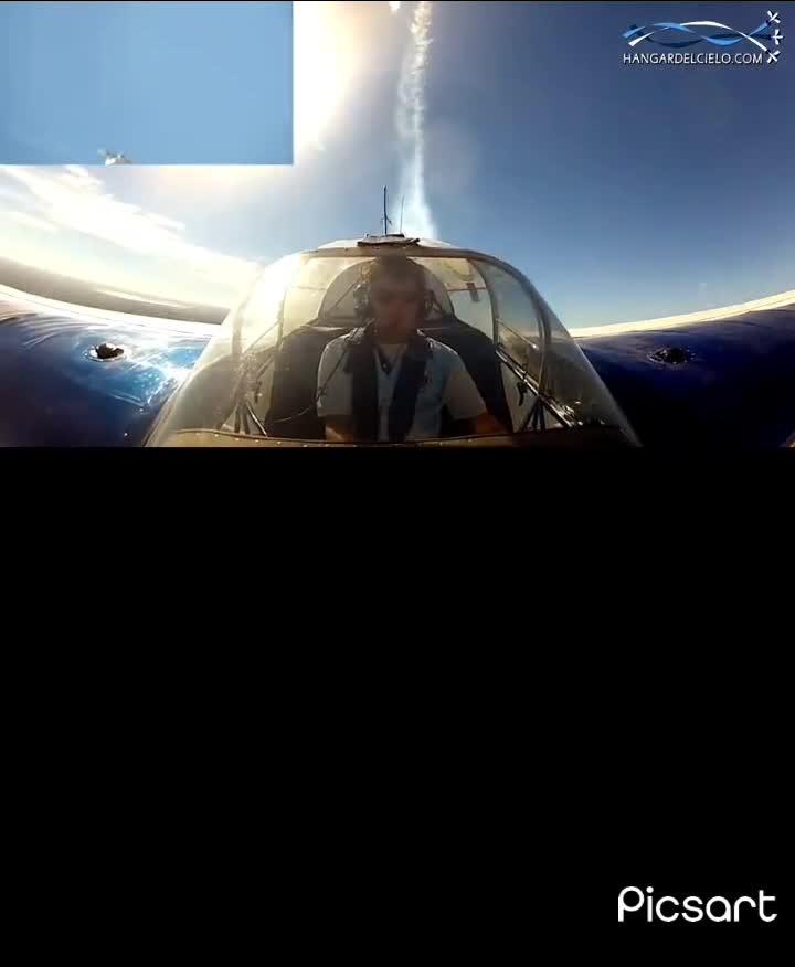 Cockpit view captures stunt plane's amazing Inverted flat spin