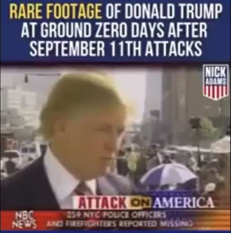 Rare Footage Of Donald Trump At Ground Zero Days After September 11 Attacks