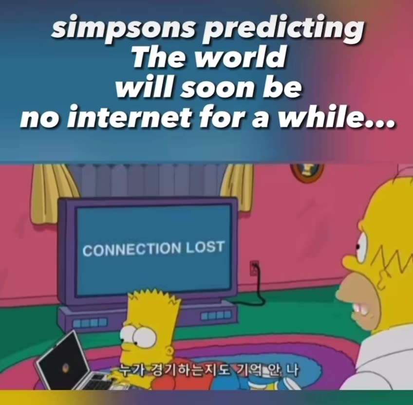 Are the Simpsons predicting an INTERNET SHUTDOWN?!