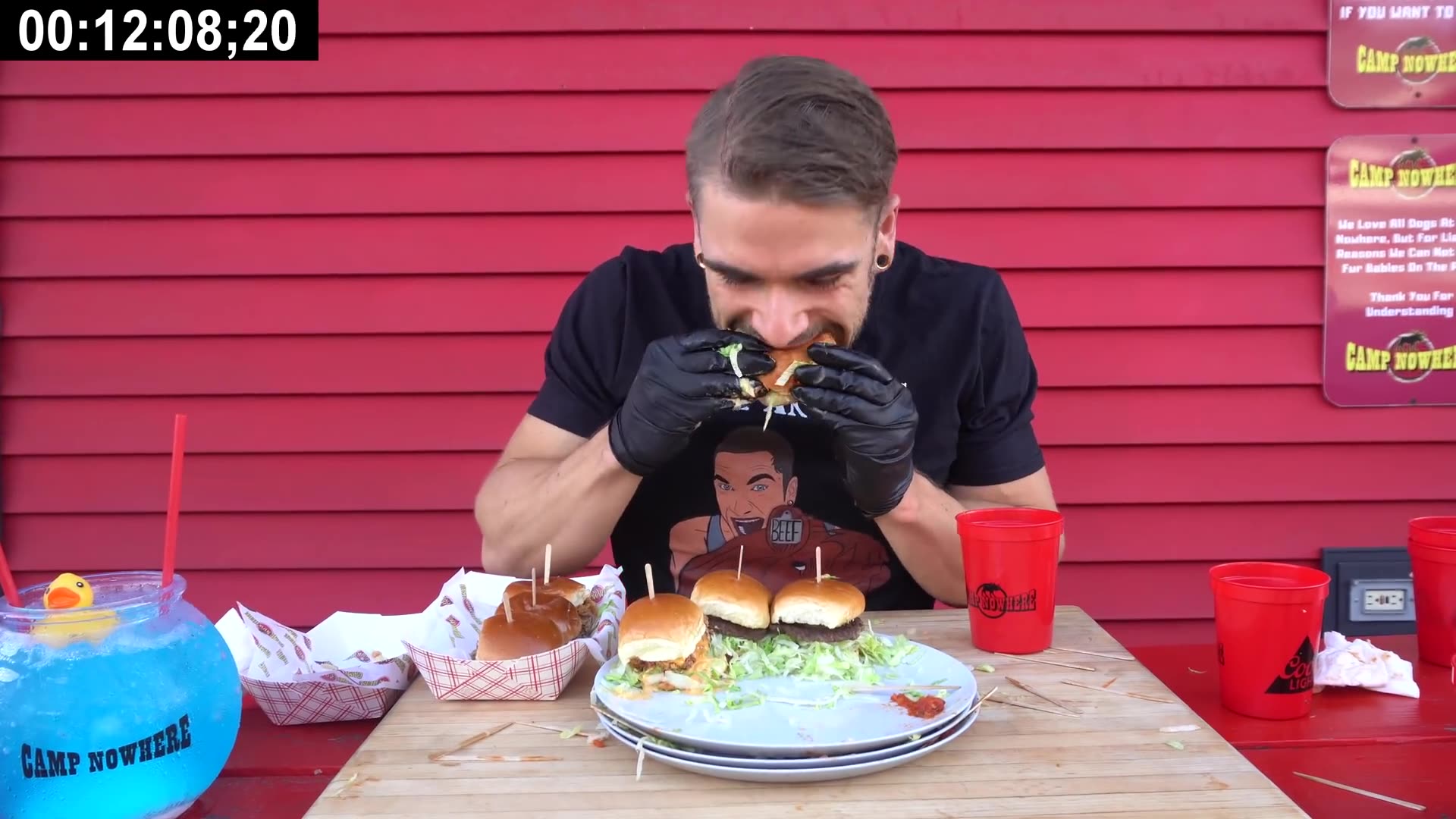 FOOD CHALLENGE : WORLD'S BIGGEST BURGER SLIDER CHALLENGE | Fried ...