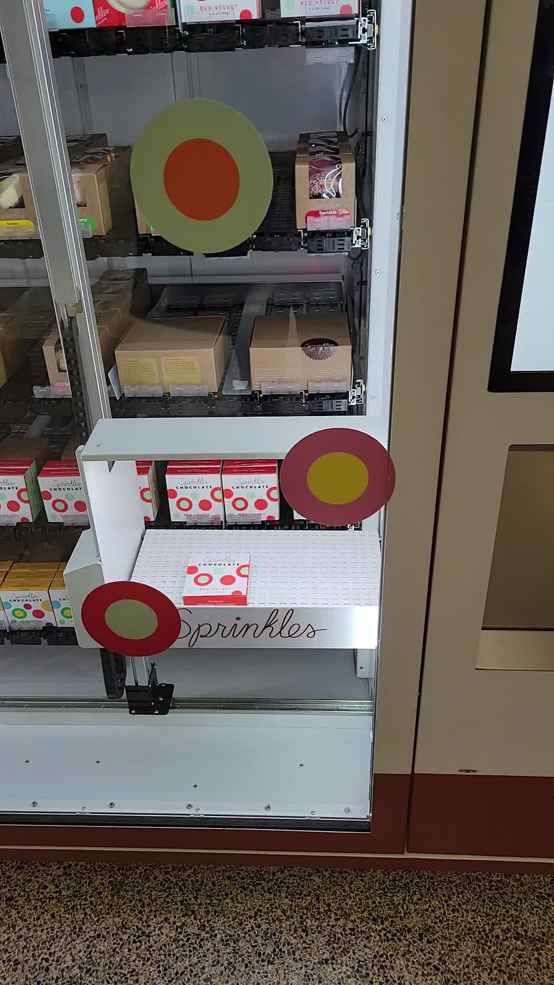 Sprinkles vending machine at the airport